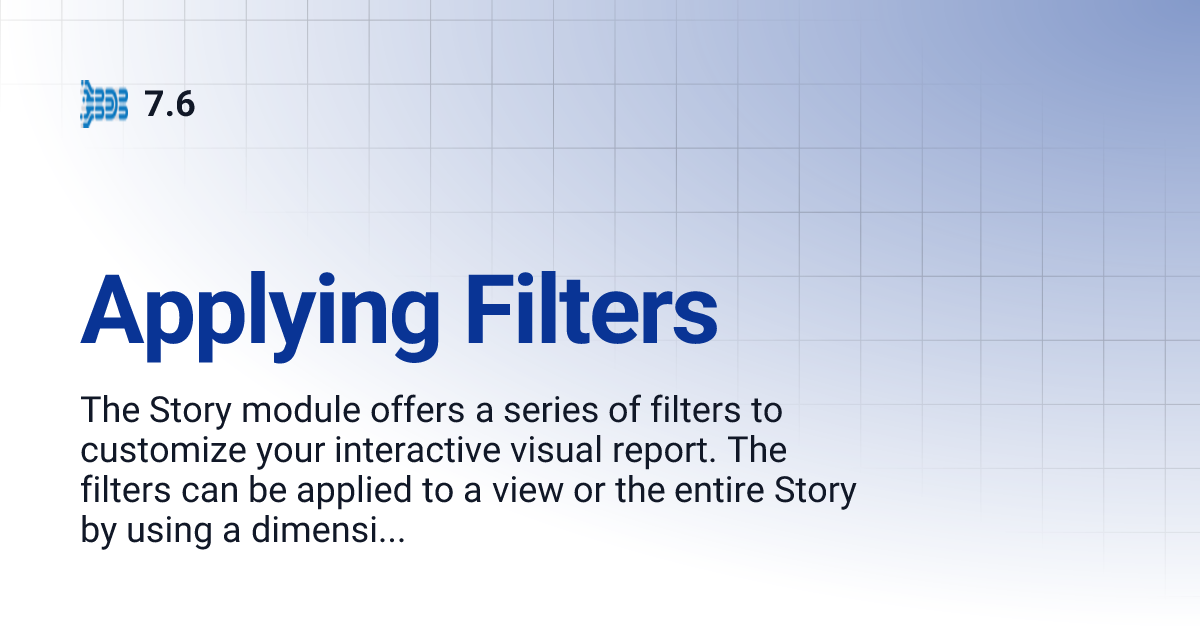 Applying Filters | 7.6