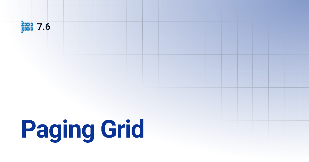 Paging Grid | 7.6