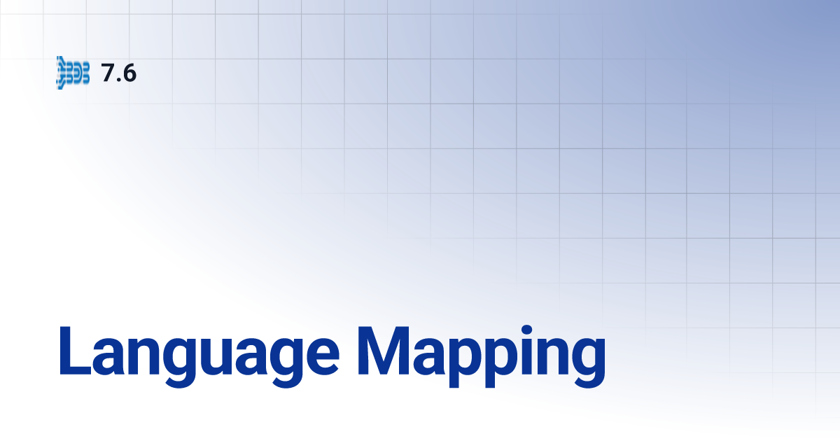 Language Mapping | 7.6