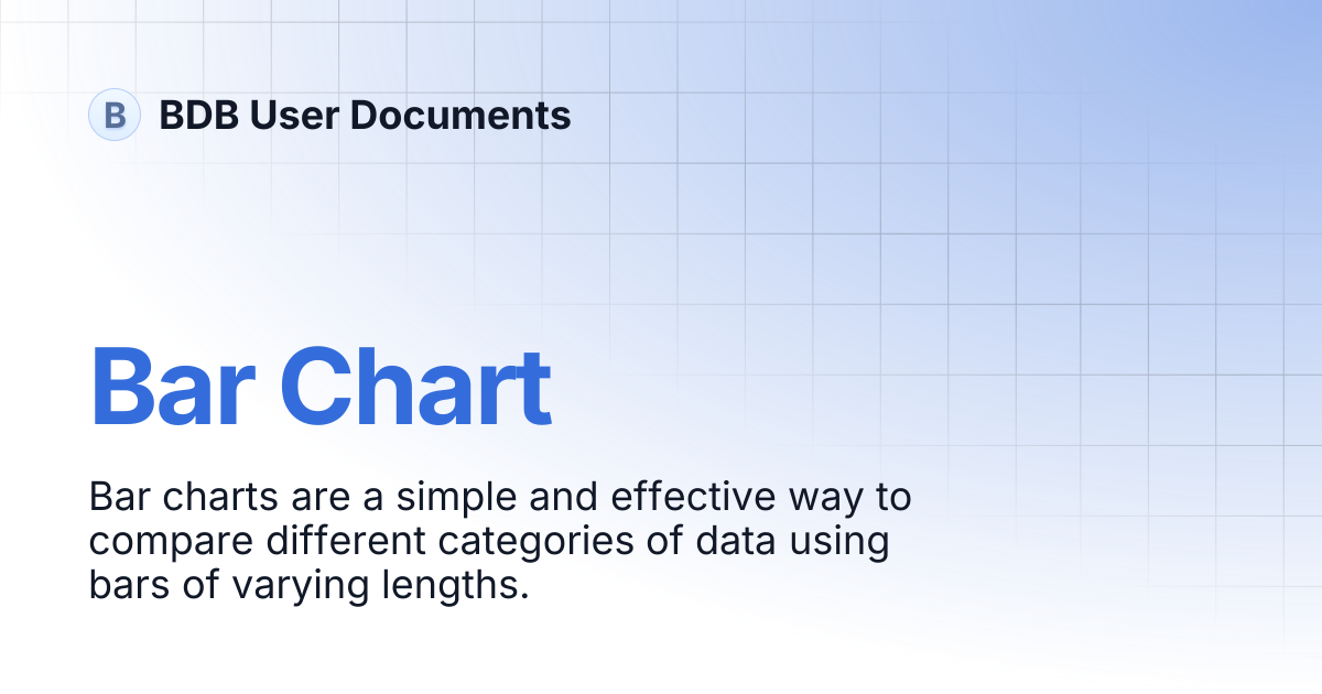 Bar Chart | BDB 10.0 Documentation