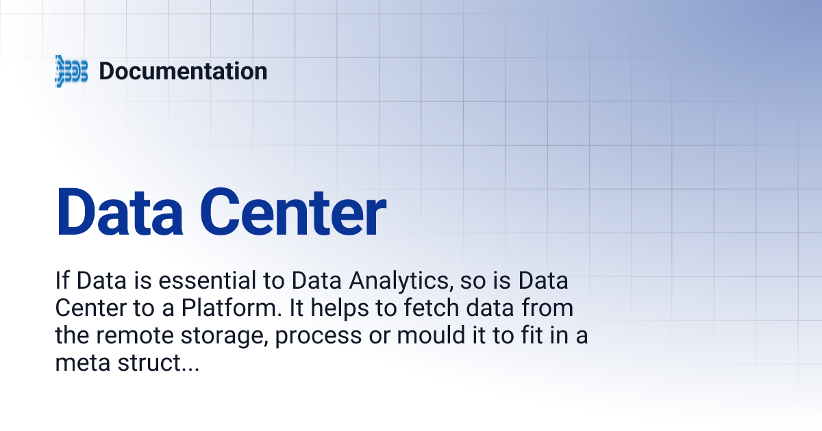 Data Center | Documentation