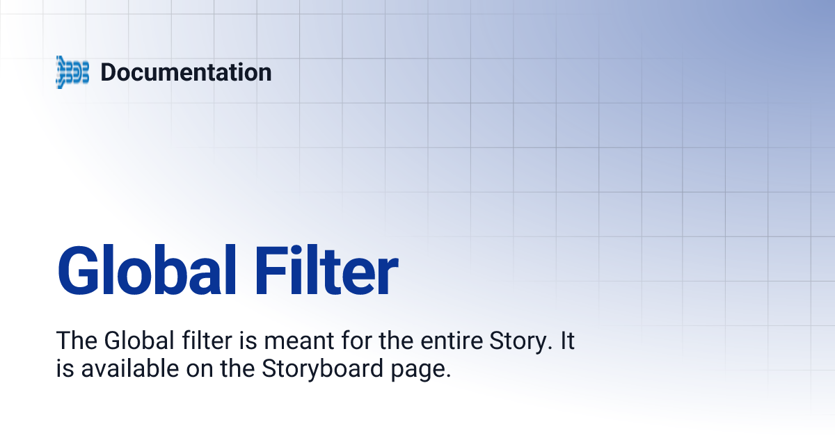 Global Filter | Documentation