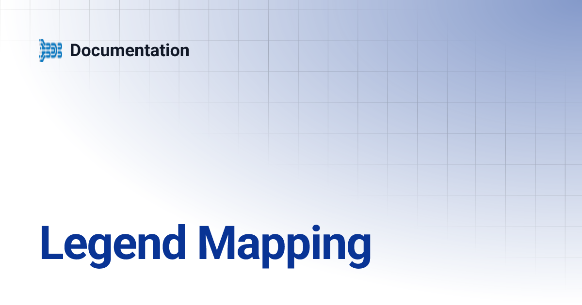 Legend Mapping | BDB Documentation