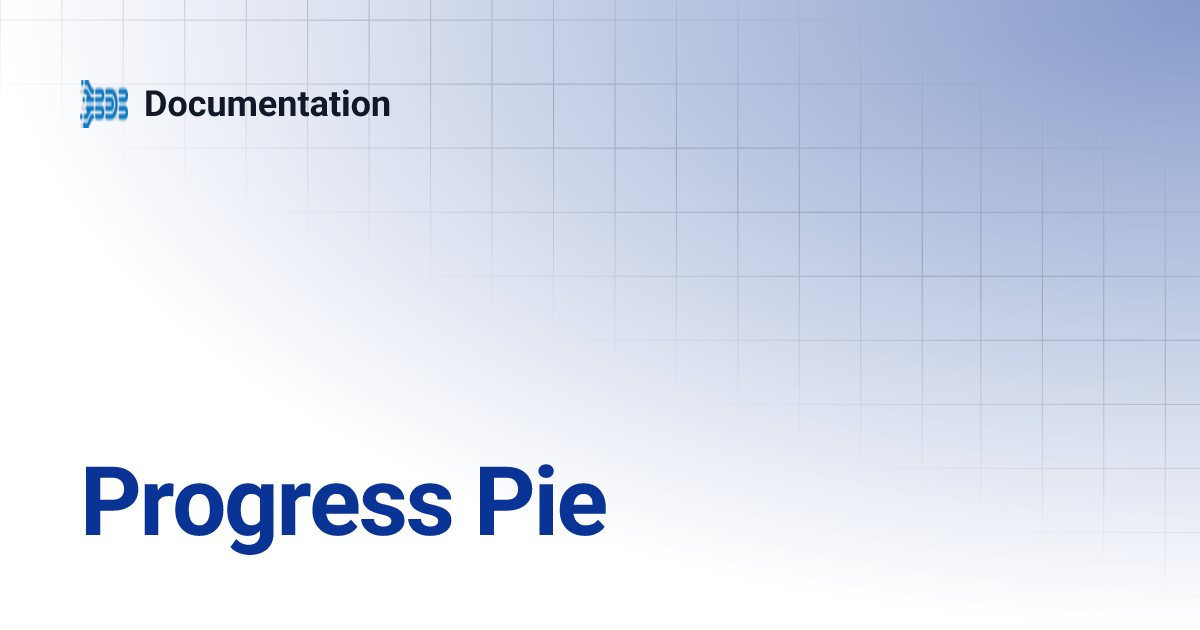 Progress Pie | BDB Documentation