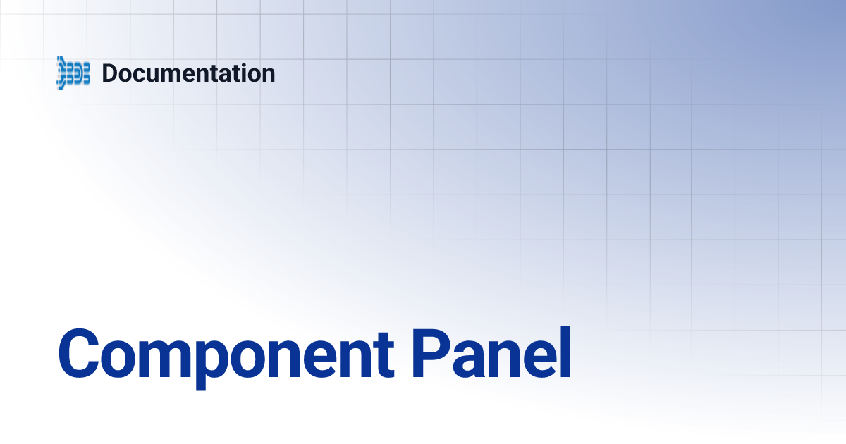 Component Panel | Documentation