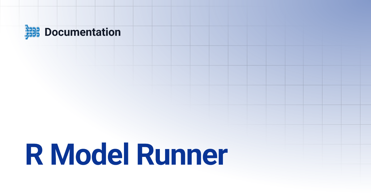 R Model Runner | Documentation