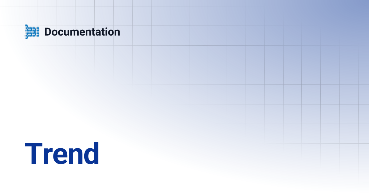 Trend | Documentation