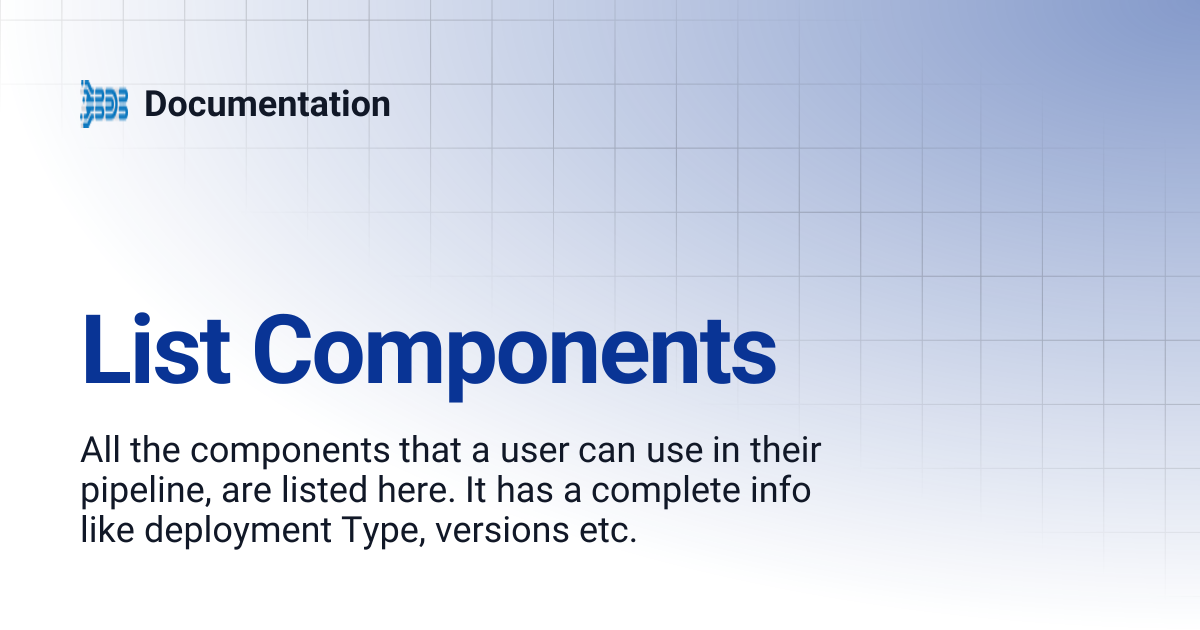 List Components | Documentation