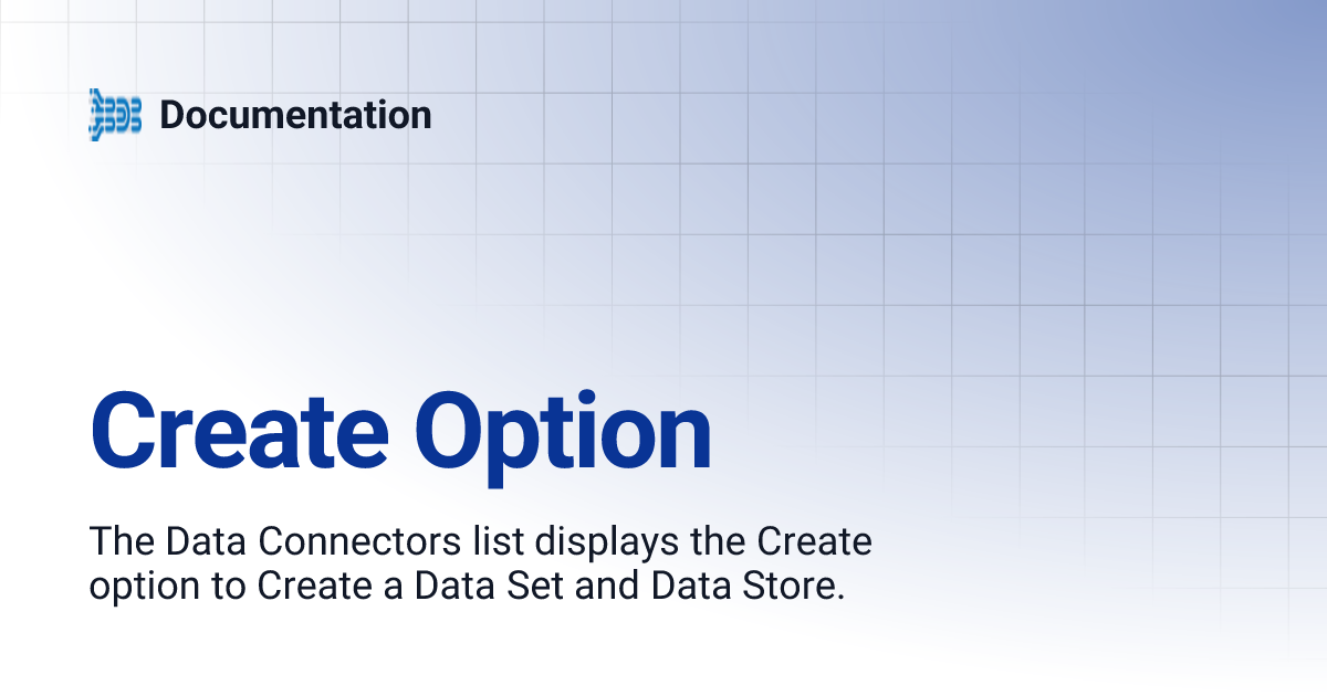 Create Option | Documentation