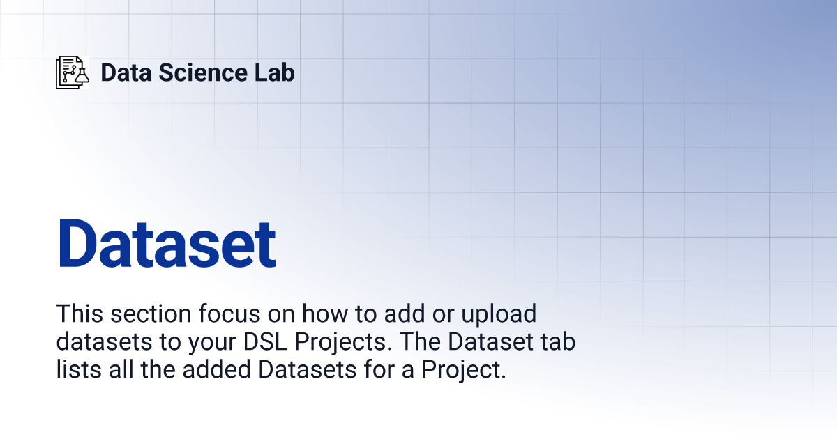 Dataset | Data Science Lab