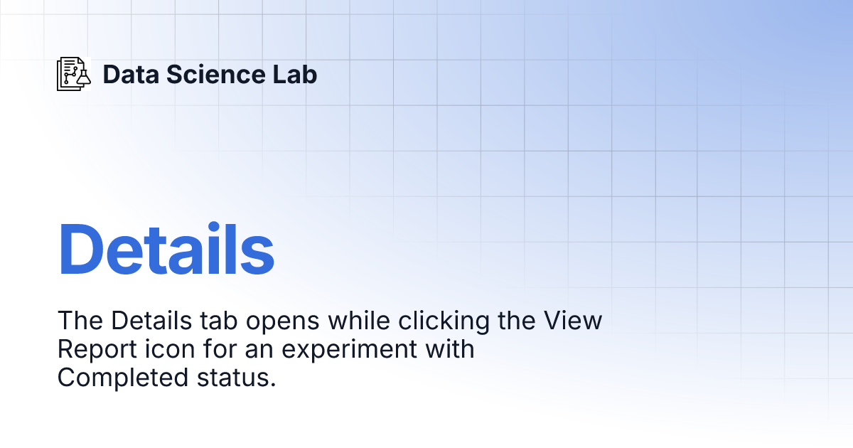 Details | Data Science Lab