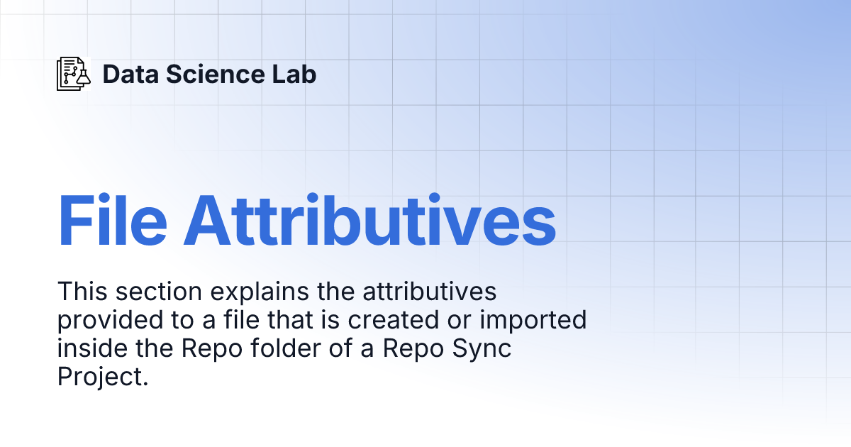 File Attributives | Data Science Lab