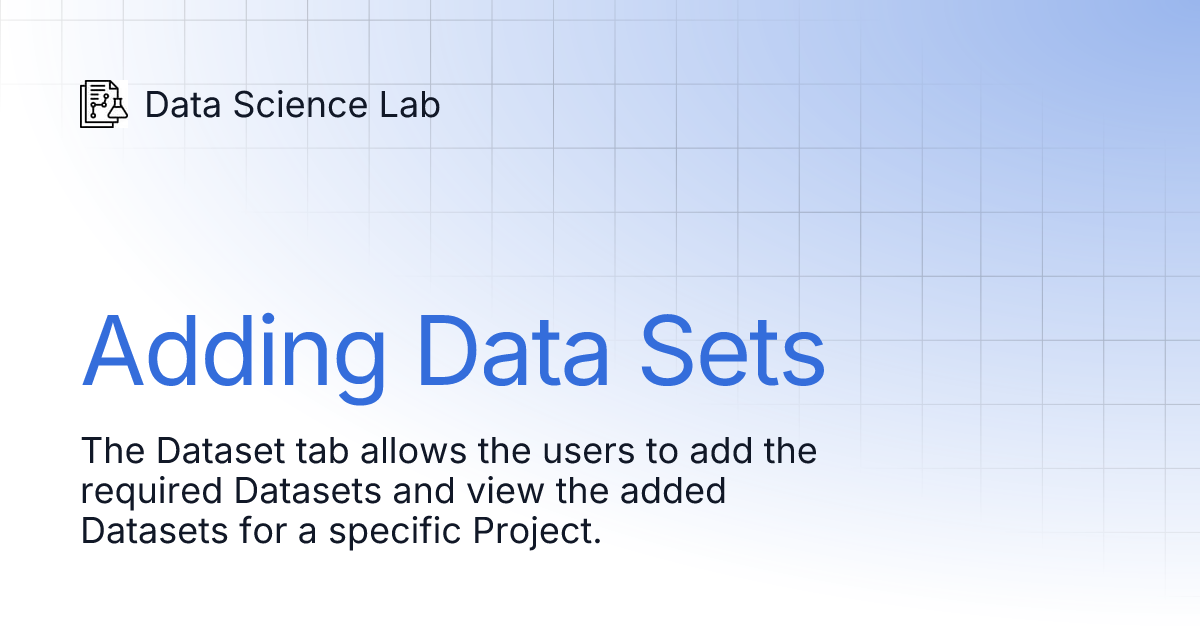 Adding Data Sets Data Science Lab 5752