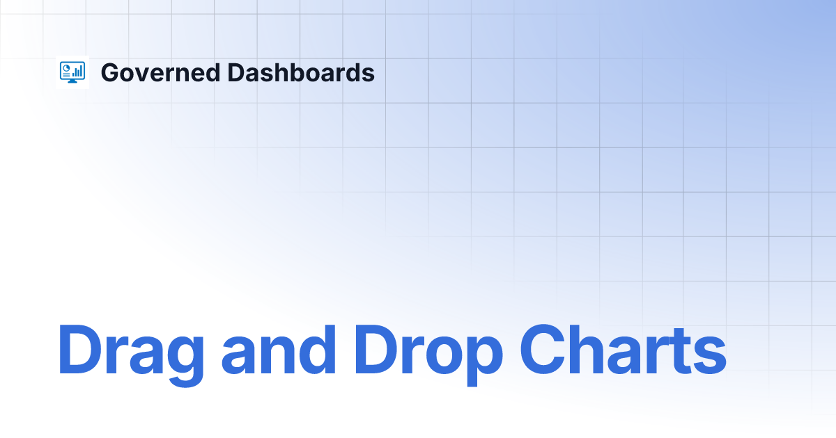 Drag and Drop Charts | Governed Dashboards