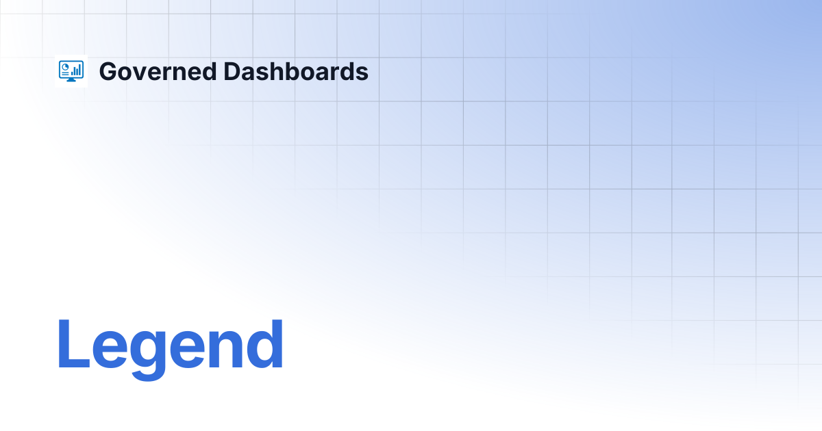Legend | Governed Dashboards