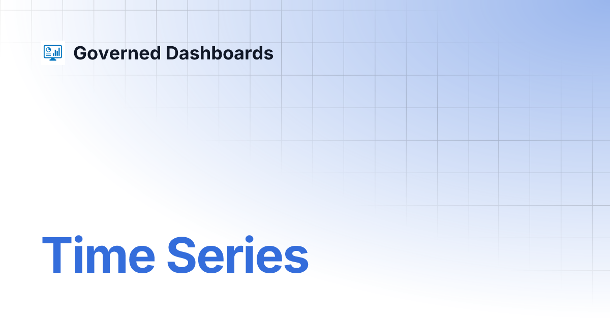 Time Series | Governed Dashboards
