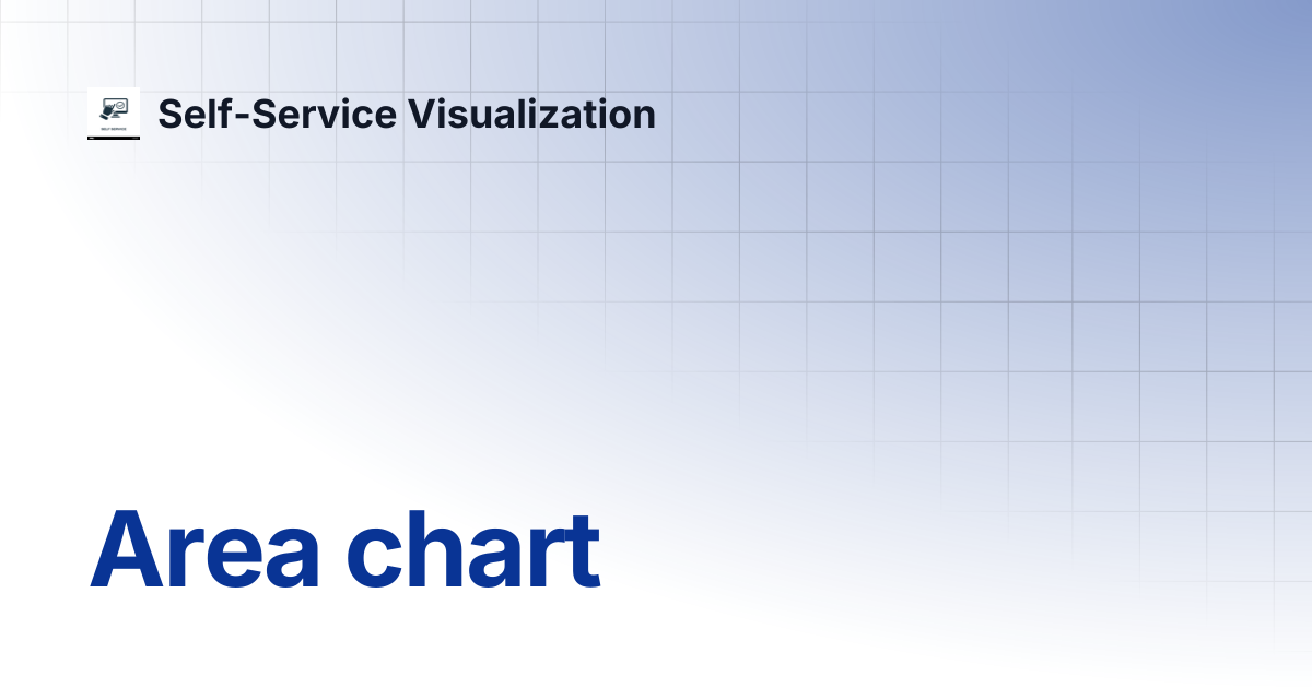 Area chart | Self-Service Visualization