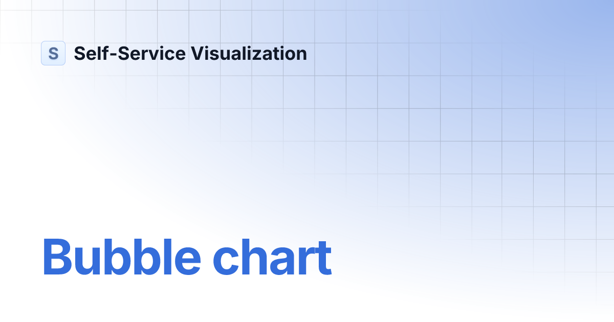 Bubble chart | Self-Service Visualization