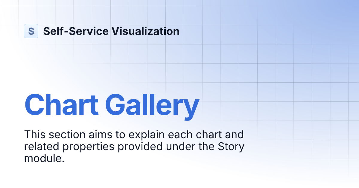 Chart Gallery | Self-Service Visualization